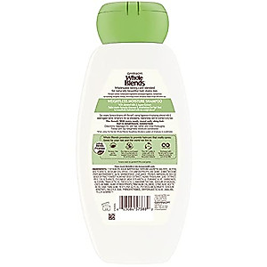 Garnier Whole Blends Nurturing Almond Milk and Agave Extract Weightless Moisture Shampoo for Normal to Dry Hair, Paraben Free, 12.5 fl. oz.