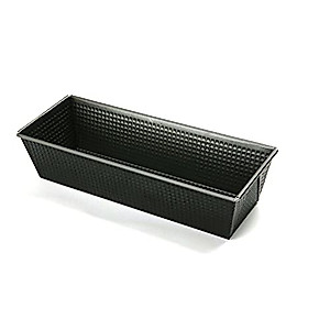 JHUS 12" Nonstick Heavy Gauge Corrugated Steel Bread Loaf Dessert Pan (2-Pack) Bakingpan Bread pans Baking sheet Baking supplies Cake pan Baking pan Kitchen set Bread pan Baking pans set Baking