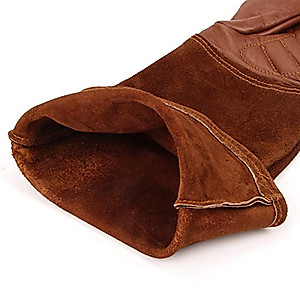 Lalafancy Thorn Proof Gardening Gloves for Women & Men, Rose Pruning Gloves Long Forearm Protection Gauntlet, Cowhide Leather Work Garden Gloves for Roses Thorns