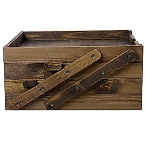 MyGift 4-Tier Vintage Brown Wood Expandable Paper Tray Organizer for Desk, Office Desktop File Folder, Letter, Bills, Mail Holder and Stationery Tray Rack