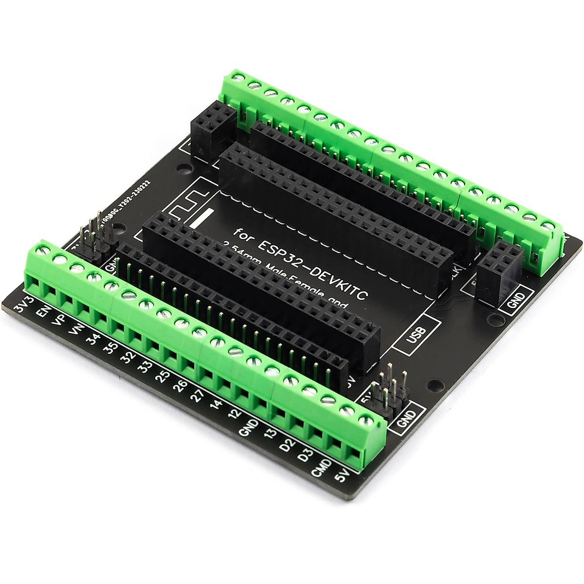 for ESP32 Super Breakout Board 3.81mm / 0.15" Terminal Blocks GPIO Expansion Board 3 Types Output for ESP32 Module ESP-WROOM-32 ESP32-DevKitC