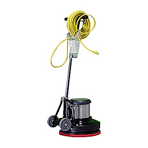USA-CLEAN X17SS Floor Scrubber Machine - 17 inch (432mm) Cleaning Path - Industrial Commercial Use, Walk-Behind, Plug-in Electric, Quiet, and Easy to Use