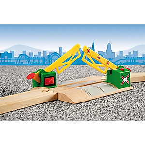 BRIO World 33750 - Magnetic Action Crossing | Interactive Wooden Toy Train Accessory | Enhances Hand-Eye Coordination | Compatible with All BRIO Train Sets | Ideal for Kids Ages 3 and Up