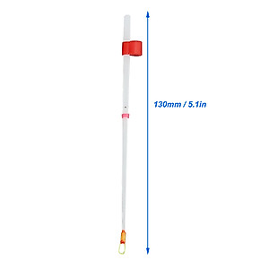 15pcs Ice Fishing Rod Top Tip Mini Winter Fishing Pole Extension Rods Fishing Tackle Tip(130mm)