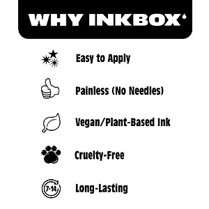 Inkbox Temporary Tattoos, Semi-Permanent Tattoo, One Premium Easy Long Lasting, Water-Resistant Temp Tattoo with For Now Ink - Lasts 1-2 Weeks, Infinity Tattoo, 1 x 1 in, Ad Infinitum