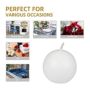 Zest Candle CBZ-003 12-Piece Ball Candles, 2-Inch, White, Count