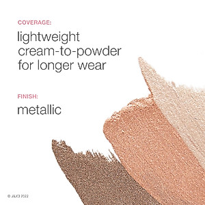 Neutrogena Sensitive Skin Eyeshadow + Primer, a Longwearing, 2-in-1 Metallic Eyeshadow for Sensitive Skin with Pro-Vitamin B5, Lightweight Cream-to-Powder Formula, Warm Taupe, 0.22 oz