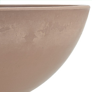 PSW Pot M30TP Collection Shallow Garden Bowl Low Planter for Succulents, Bonsai, Fairy Gardens, Herbs, 12-inch, Taupe