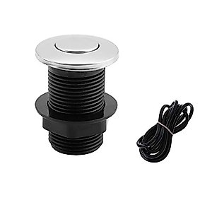 𝟐𝟎𝟐𝟑 𝙐𝗽𝒈𝒓𝒂𝒅𝒆𝒅 Sink Top Push Button with Air Hose Replacement, Air Switch Button for Garbage Disposal Sink Top Air Actived Switch Sink Garbage Disposal Parts by Ketofa