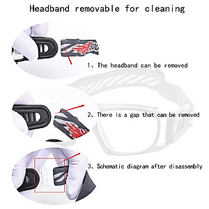 SooGree Sport Glasses for Men Women Basketball Football Sport Goggles Anti Fog Shock Collision Wearable Glasses