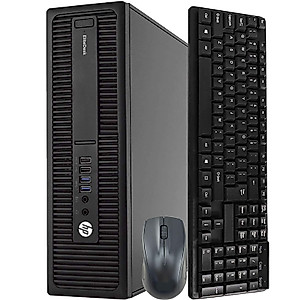 HP 800 G2 SFF Computer Desktop PC, Intel Core i5-6500 3.2GHz Processor, 32GB Ram, 1TB SSD, Wireless Keyboard & Mouse, WiFi | Bluetooth, New HP 23.8 LCD Monitor, Windows 10 Pro (Renewed)