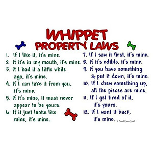 CafePress Whippet Property Laws 2 Mug Ceramic Coffee Mug, Tea Cup 11 oz