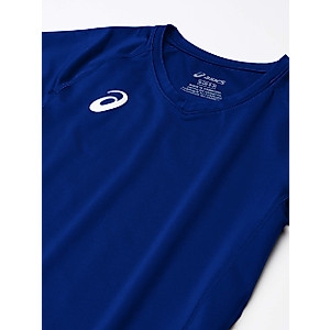 ASICS Spin Serve Volleyball Jersey Short Sleeve, Team Royal, Medium
