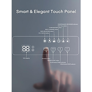 Commercial Ice Maker Machine 100lbs per 24H, All-Around Stainless Steel Under Counter Ice Machine with 33lbs Ice Storage Capacity, Freestanding Ice Maker FOHERE, Black