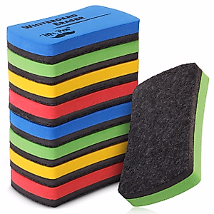 Mr. Pen- White Board Erasers, Magnetic Dry Erase Erasers, 8 Pack, Assorted, Dry Erase Board Erasers, Magnetic Whiteboard Eraser, Dry Erasers for White Board, Whiteboard Erasers for Kids Classroom