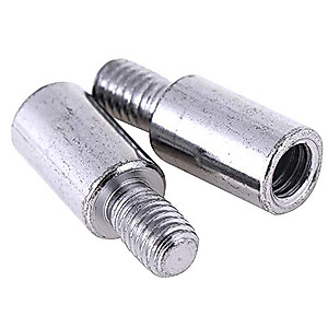 Tool Parts 2Pcs 2.5 0.9cm Metal Shaft Extender Extension Rod for Three Joystick 1.5cm