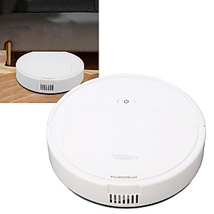 VTOSEN Vacuum Cleaner with Battery, 3 in 1 Smart Sweeper Vacuuming Sweeping Mopping, WiFi Connectivity Robot Vacuum, USB Recharging, for Pet Hair Carpets Hard Floors, White