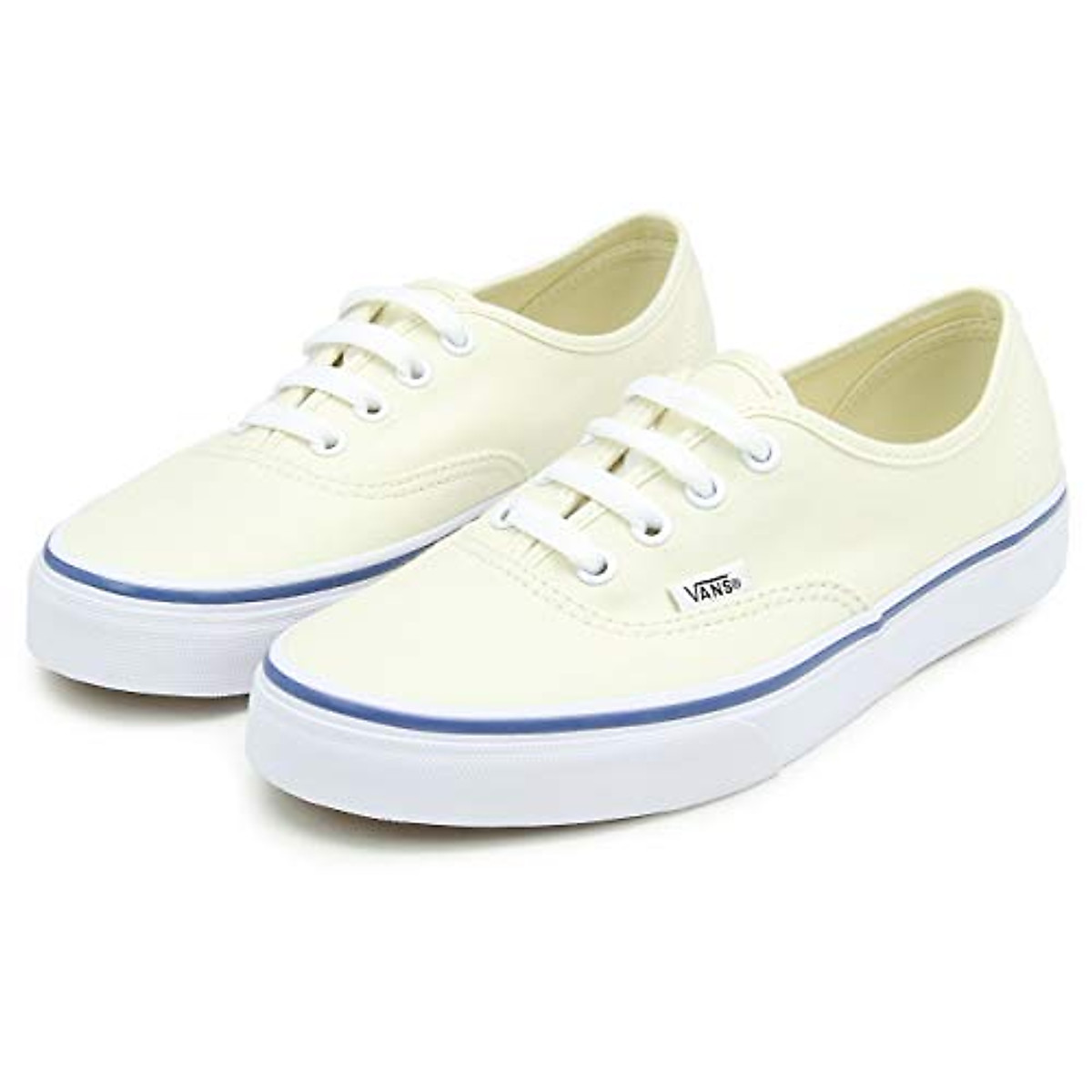 Vans Unisex's Vans Authentic Skate Shoes 8.5 (White/Off White)