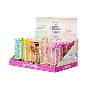 KISS Broadway Broadway Vita-Lip Clear Gloss Variety Box, Ultra-Hydrating & Soothing Formula with Vitamin Oils, Lustrous Non-Sticky Finish, Multipack of 48 Nutrient-Rich Glosses