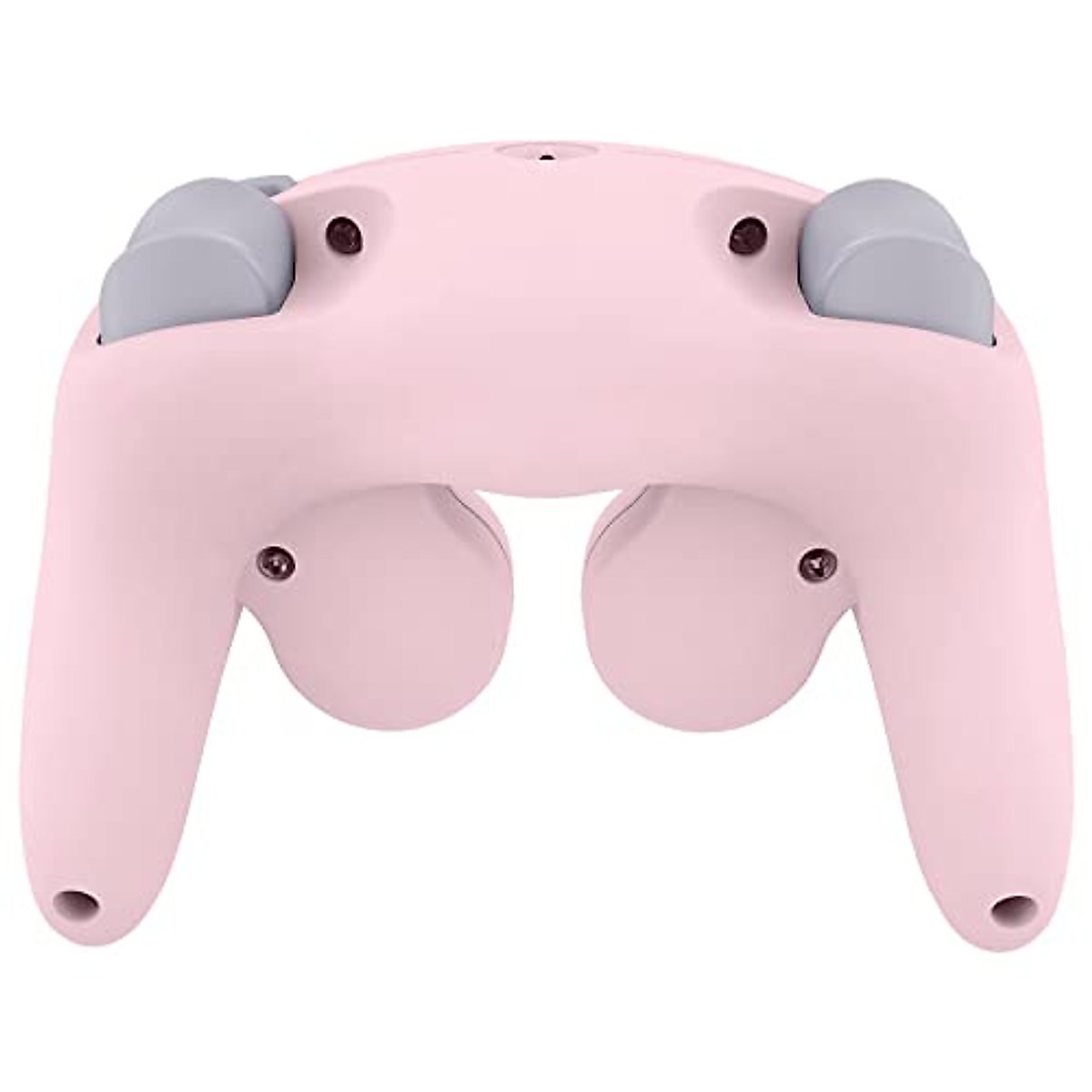 eXtremeRate Cherry Blossoms Pink Faceplate Backplate for Nintendo Gamecube Controller, Soft Touch Replacement Housing Shell Cover w/Buttons for Nintendo Gamecube Controller - Controller NOT Included
