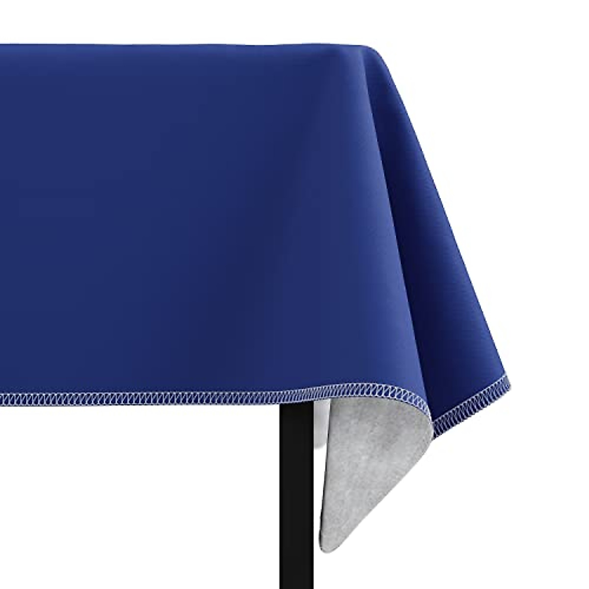 Dark Blue Vinyl Tablecloths - 54 In. x 108 In. - Pack Of 1 Rectangle Tablecloth - Dark Blue Flannel Backed Vinyl Tablecloths For Rectangle Tables - Plastic Table Cloths - Flannel Backing - Waterproof