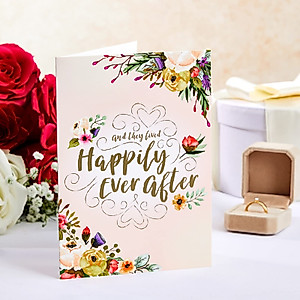 Best Paper Greetings 36 Pack Engagement and Wedding Greeting Cards for Couples with Envelopes, Congratulations Bride and Groom, 6 Rustic Designs (5x7 In)