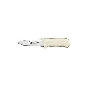 Winco 3.5" Commercial-Grade Serrated Paring Knife, White (2 Pack)