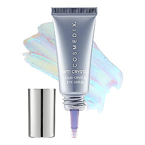 COSMEDIX Under Eye Serum for Dark Circles & Puffiness, Opti Crystal - Lifting & Firming Liquid Serum for Fine Lines & Wrinkles - Brightening, Moisturizing, & Hydrating Anti Aging Eye Puffy Bags Serum