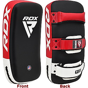 RDX Muay Thai Pad for Training, Curved Kickboxing kicking strike Shield, Coaching Kick Boxing, MMA, Martial Arts, Karate, Taekwondo, Punching, Foot, Knee and Elbow Target (One Pad Only)