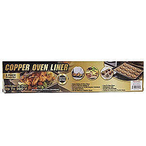 Tekno- 2 Pack Copper Oven Liners