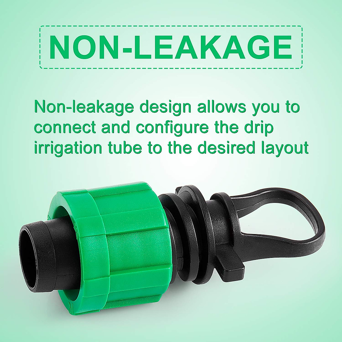 Hotop 20 Pieces 1/2 Inch Drip Tubing End Drip Irrigation Tubing End Cap Plug Universal End Cap Fitting Drip Tubing End Plug Connectors for 1/2 Inch Tubing for Garden Greenhouse, Flower Bed, Lawn