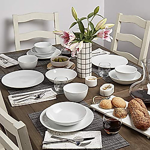 Denmark White Catering 4 Pack Dinnerware Sets- Parties, Weddings, Holiday, 4 Pack Tall 20 Ounce Latte Mug