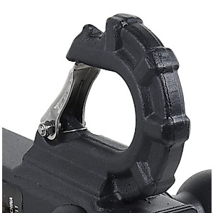 REYSUN Trailer Hitch 864011L Tri Ball Mount with Hook, Tactical Tow Hook, Fits 2 inch Hitch Receiver, Secure with Self-Lock Latch, Matt Black, 5/8 Inch Hitch Lock Included…