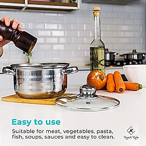 Kunst & Küche Constance Series 12 PCS Stainless Steel Pot Cookware Set Kitchen