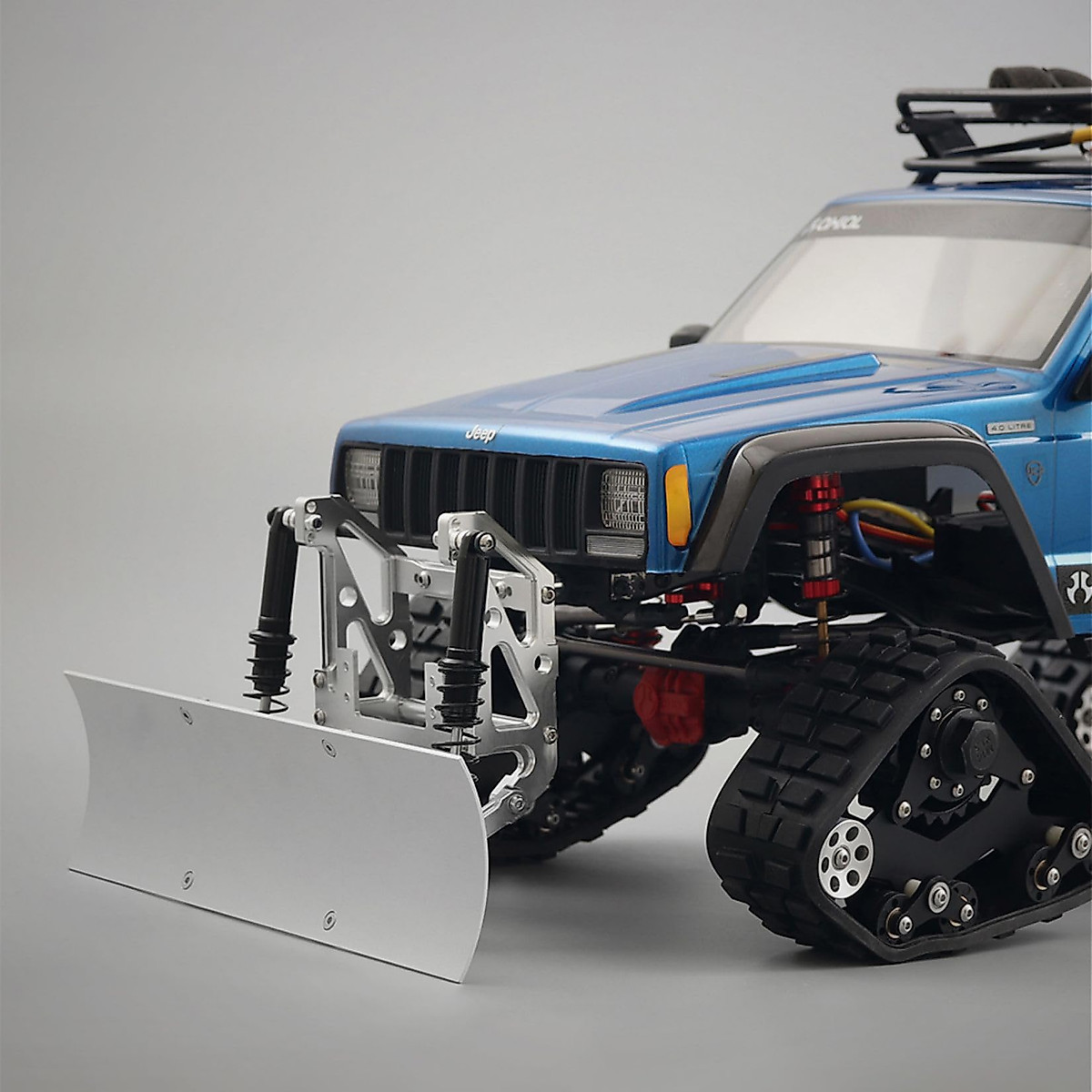 RXZIXYL RC Car Blade Snow Plow Metal Snow Shovel for 1/10 RC Crawler TRX4 TRX6 Axial SCX10 90046 03007 RGT 86100