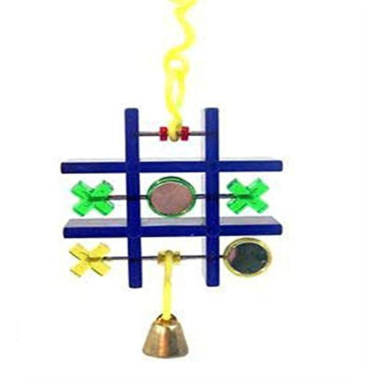 JW Pet Company Activitoy Tic Tac Toe Small Bird Toy, Colors Vary