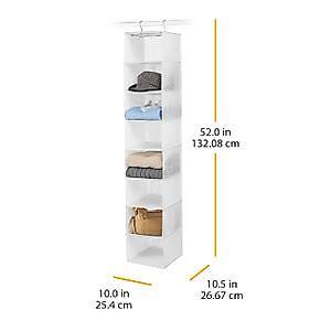 Whitmor 8 Section Accessory Shelves White