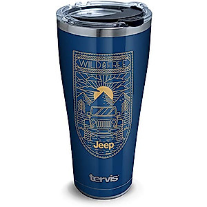Tervis Jeep Triple Walled Insulated Tumbler, 30 oz Stainless Steel, Wild and Free