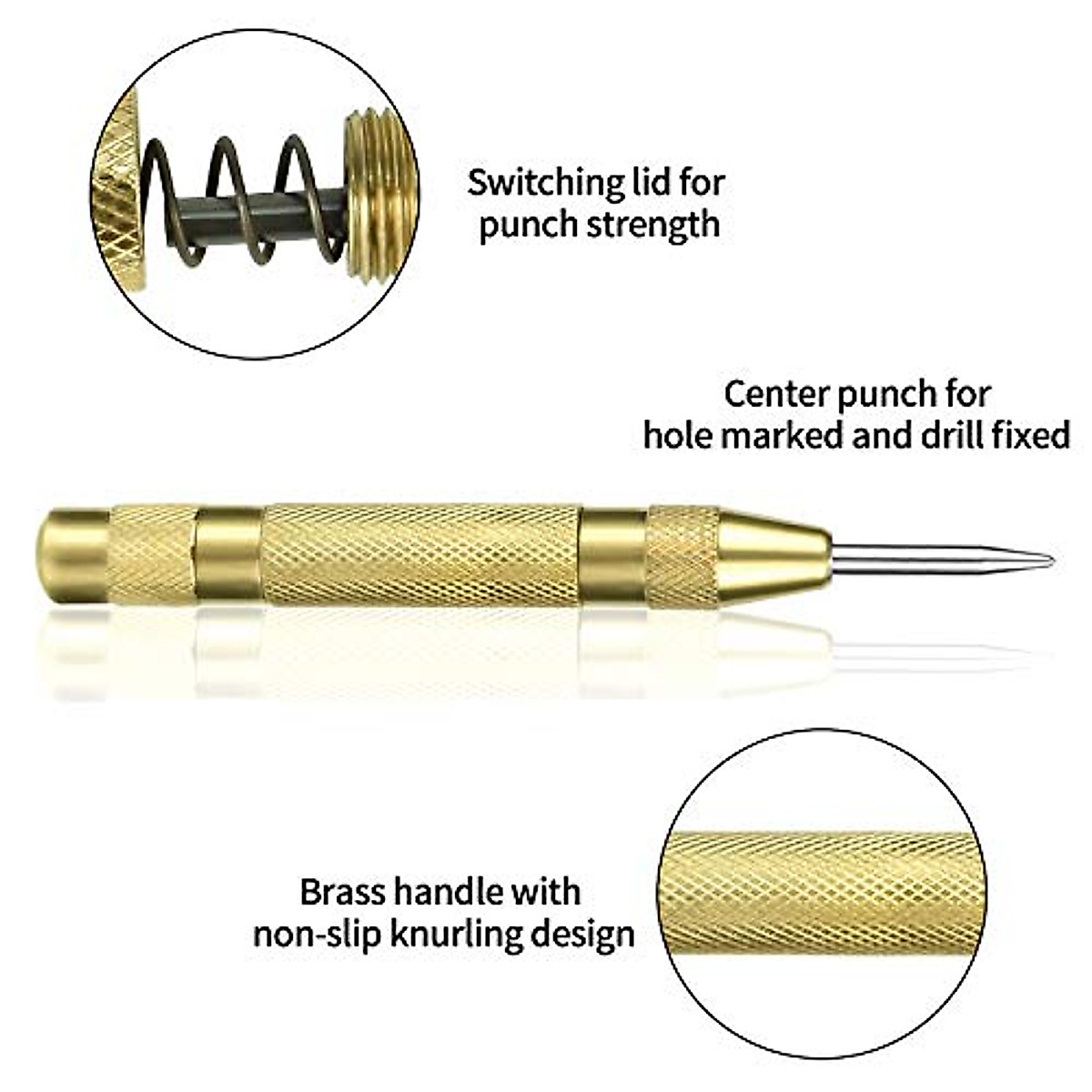 BAYTORY HSS Step Drill Bit Set, 6Pcs Hex Shank Coated Step Drill Bits Set, 4-12/20 / 32mm Large Titanium HSS Step Cone Drill Bit (Spiral 6-Piece Set)