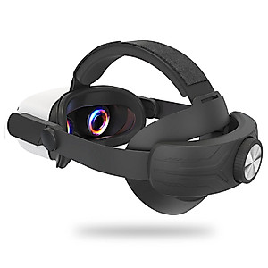 Comfort Head Strap for Meta Quest 2, MTomatoVR Lightweight Elite Replacement Strap Reduce Face Pressure Comfortable Convenient Flip Design Headset for Oculus Quest 2 VR Accessaries, Black