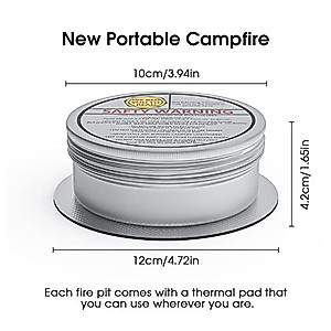 4 Pack Portable Campfire,New Portable Fire Pit for Camping, Smores, Cooking, and Picnics,Portable Outdoor Fire Pit and Convenient Campfire