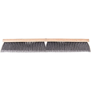 SPARTA 4501423 Flo-Pac Flagged Fine Floor Sweep, Polypropylene Bristles, 24" Block Size, 3" Bristle Trim, Gray