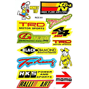 Cars Motorsport Nos Gulf Hot Rod Nascar Drag Racing Lot 6 Vinyl Graphic Decals Stickers D6094