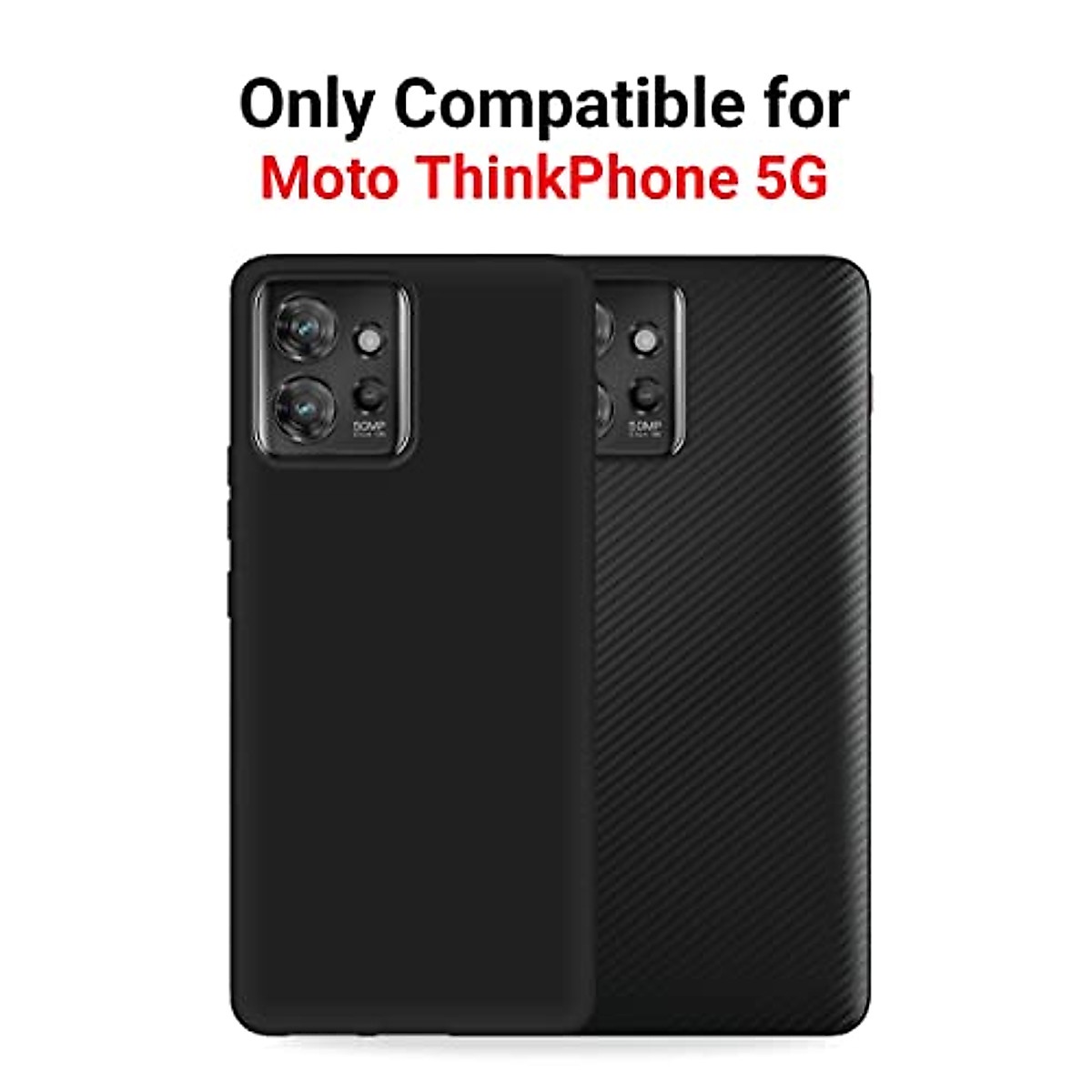 Custom Phone Case for Motorola ThinkPhone, Anti-Scratch TPU Soft Shock-resistand Protective Case Personalized Customized Multi-Picture Case Anniversary Xmas Birthday Present, Black