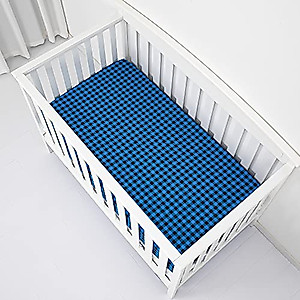 KIDDOS 3-Piece Baby Crib Bedding Set for Boys| Luxury Microfiber |Baby Crib Bedding Sets Include Comforter, Crib Sheet and Bed Skirt | (Wild Blue)