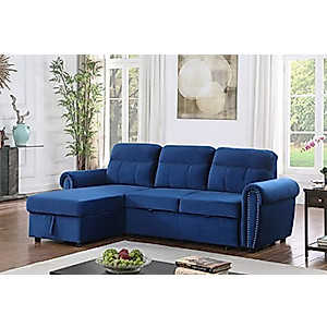 Lilola Home Ashton Sectional, Blue
