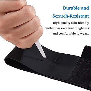 Oritys Adjustable Head Strap for Quest VR Gaming Headset, Quest Accessories, Reduce Head Pressure with Comfortable Leather. (Black)