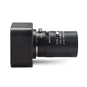 MOKOSE HD Webcam USB 3840 x 2160 Digital Industrial Camera with CS-Mount 5-50mm Telephoto Zoom Manual Lens UVC Free Drive.