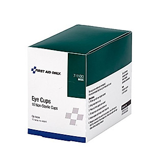 First Aid Only 7-110 Non Sterile Eye Cups, 10 Pack