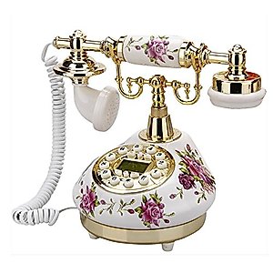 TelPal Retro Vintage Antique Telephone Old Fashioned with Push Button dial for Home Decor